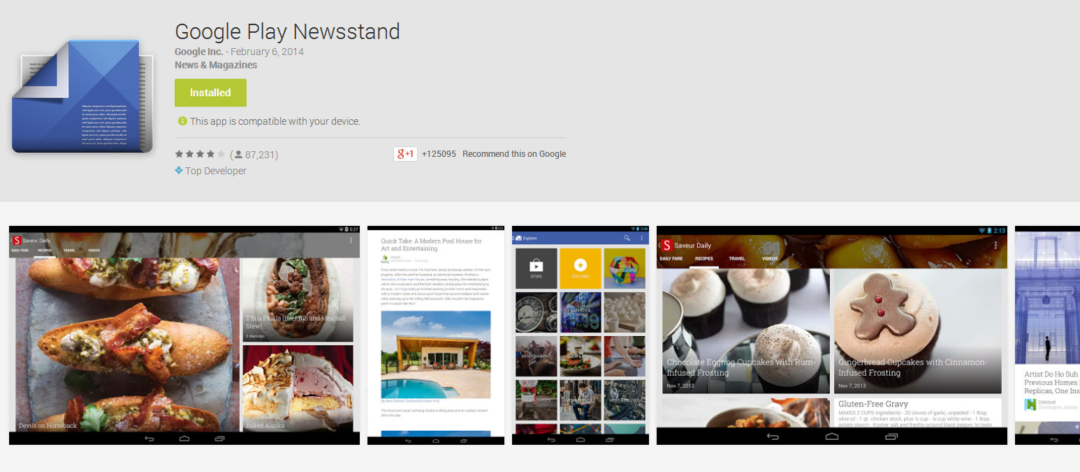 Google釋出Google Play Newsstand書報攤程式 | iThome
